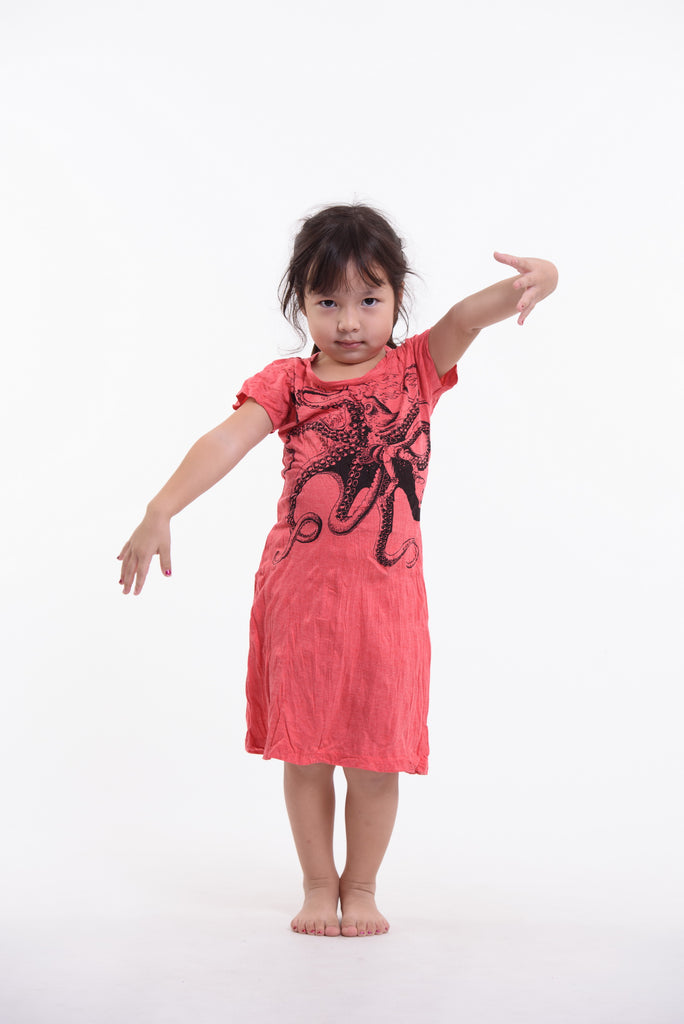 Sure Design Kids Octopus Dress Red – Sure Design Wholesale