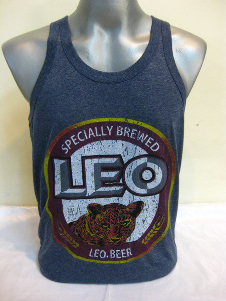 Men's Leo Beer Tank Top Denim Blue – Sure Design Wholesale