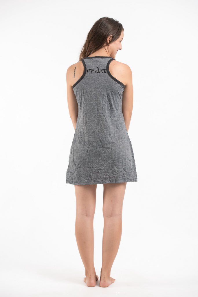 Sure Design Women's Ganesh Mantra Tank Dress Black – Sure Design Wholesale