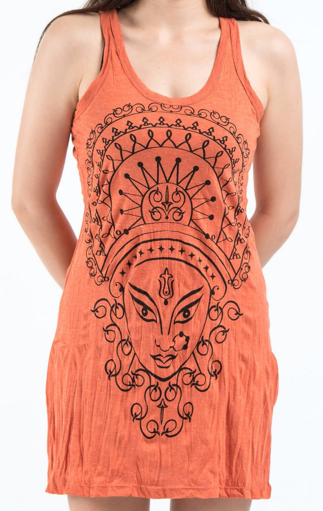 Sure Design Women's Durga Tank Dress Orange – Sure Design Wholesale