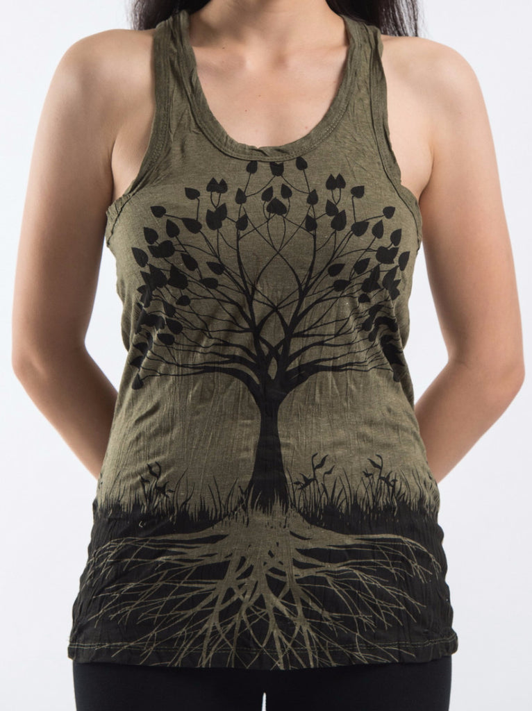 Sure Design Women's Tree of Life Tank Top Green – Sure Design Wholesale