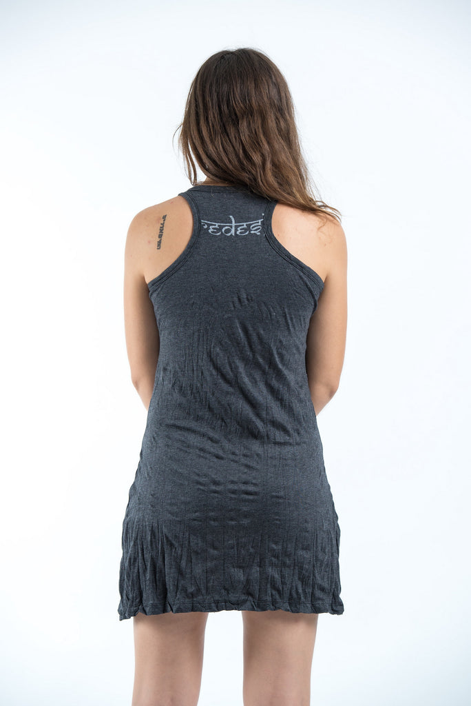 Sure Design Women's Ohm and Koi fish Tank Dress Silver on Black – Sure ...