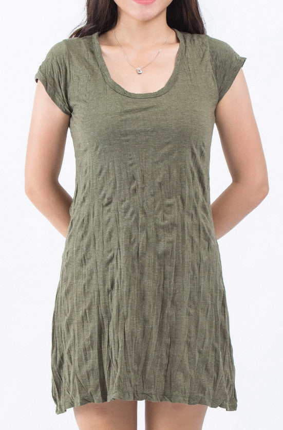 Sure Design Womens Solid Dress Green – Sure Design Wholesale