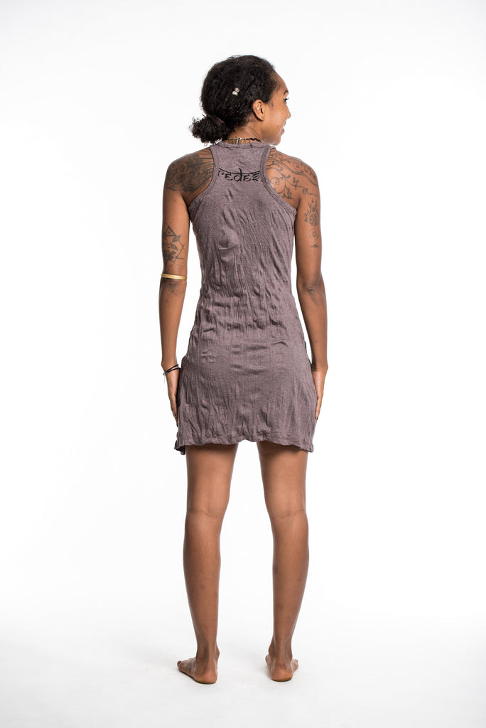 Sure Design Women's Tree of Life Tank Dress Brown – Sure Design Wholesale
